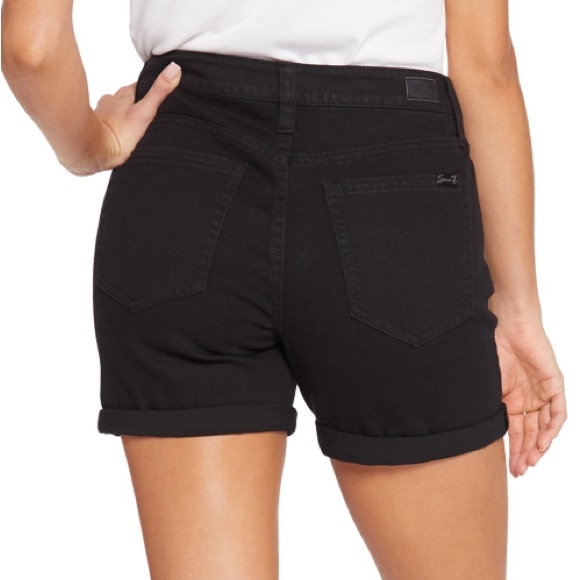 Seven7 | Shorts | Seven7 The Weekend Mid Rise Short In Black | Poshmark